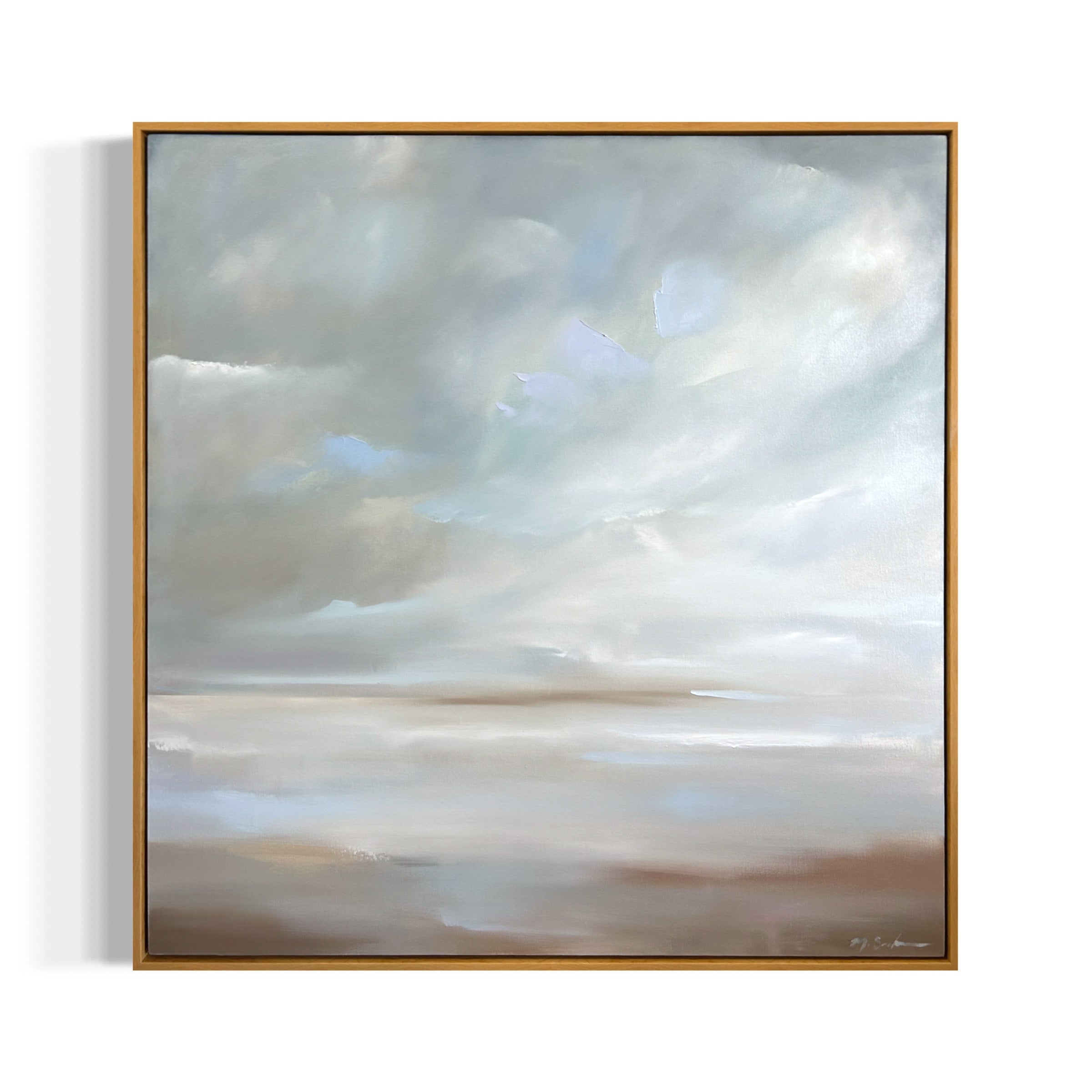 "Where the Sand Meets the Sea" - 36x36 – Maggie Sackmann Art